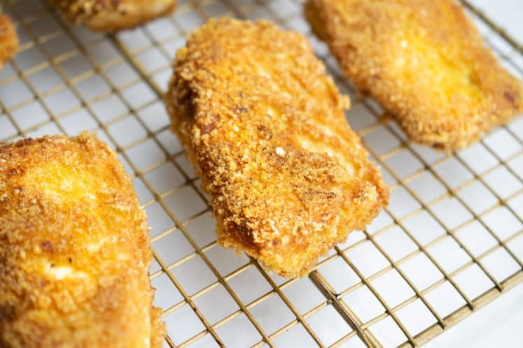 Keto Fried Fish: Pork Panko Crusted Halibut (nut free, paleo)