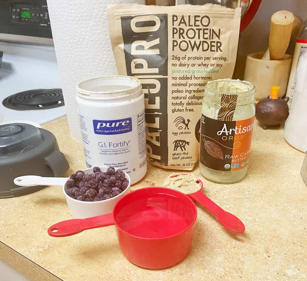 Delicious, Thick, Rich Gut Healing Blueberry Smoothie Delicious, Thick, Rich Gut Healing Blueberry Smoothie
