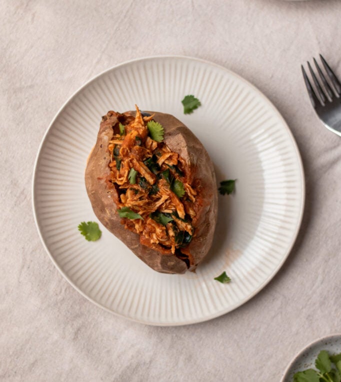Chicken Stuffed Sweet Potatoes (Paleo, Whole30) - The Castaway Kitchen