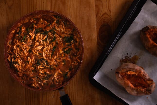 Chicken Stuffed Sweet Potatoes | Paleo & Whole30 Dish